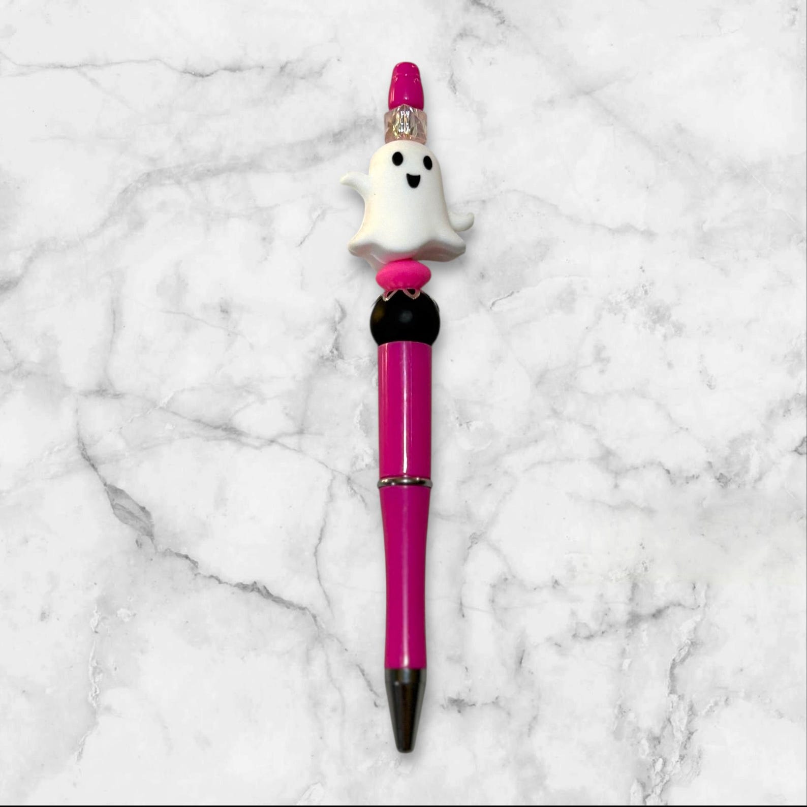 Spider or Ghost - Horror- Beaded Ballpoint Pens- Halloween, Purse Pens ...