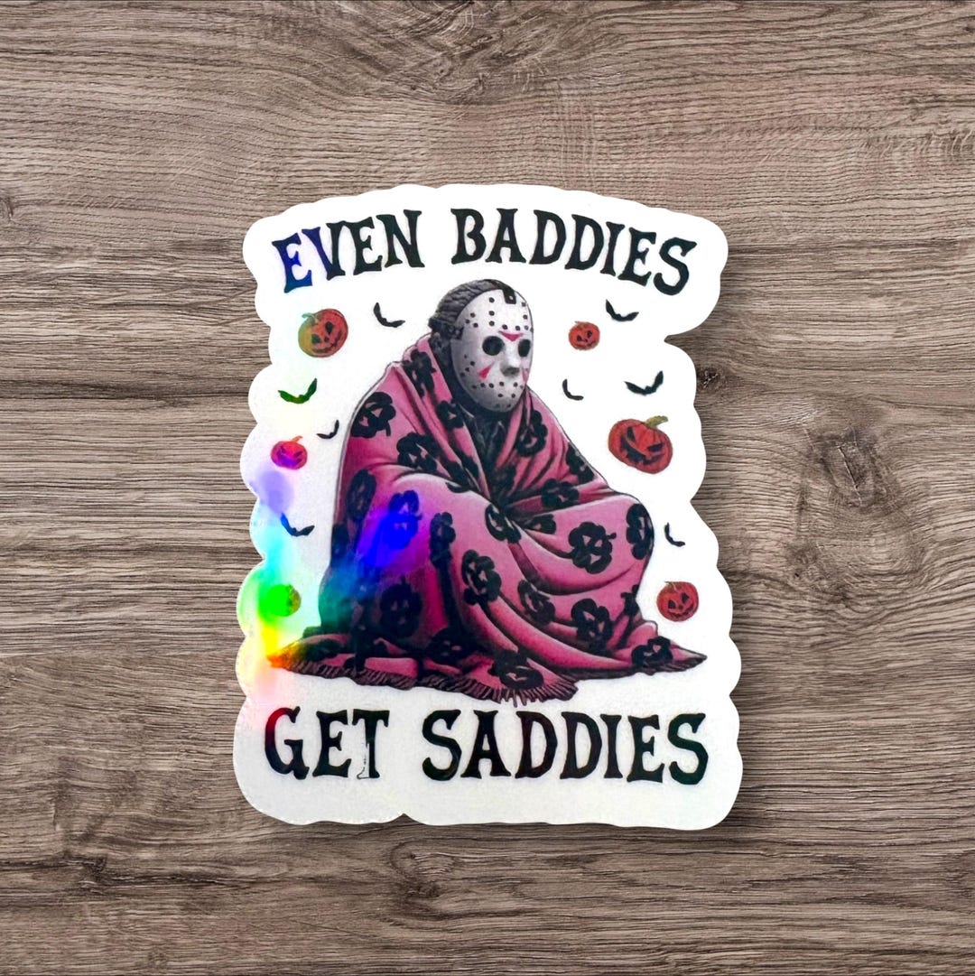Serial Killer Stickers - Holographic Horror Icons "even Baddies Get ...