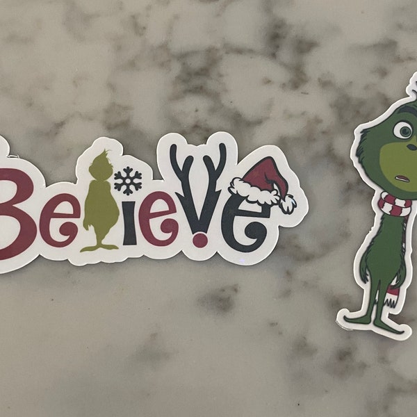 The Grinch Stickers - Etsy
