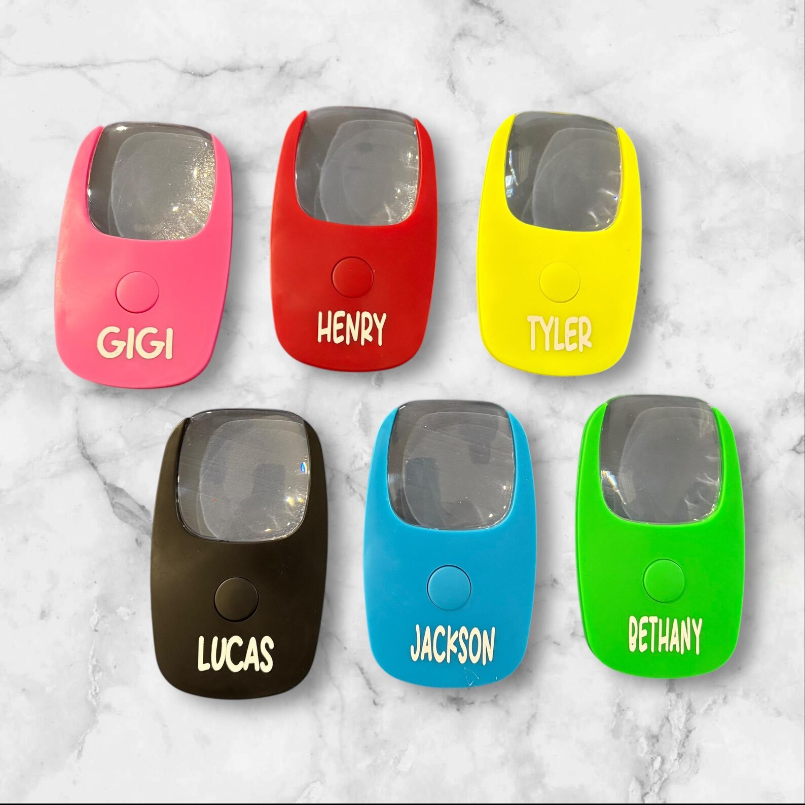 Personalized LED Magnifier: Pocket Travel Magnifying Glass With Light ...