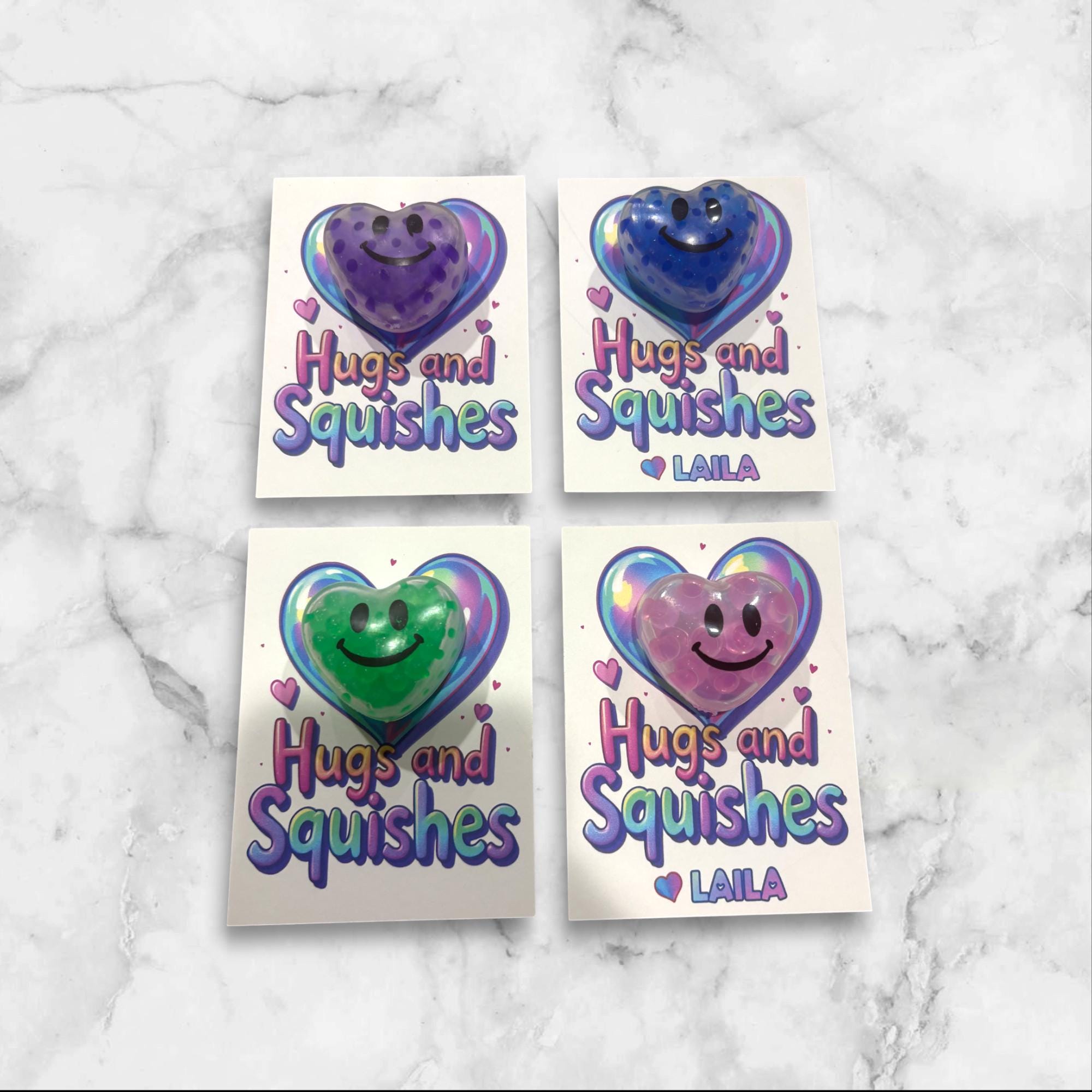 Hearts - Valentine's Hugs and Squishes - Squishy Fidget Toy Favors With ...