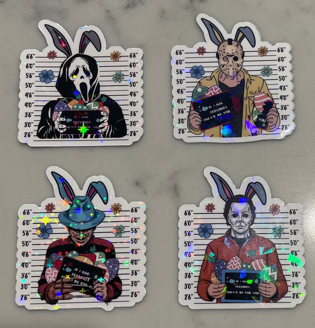 Serial Killer Easter Stickers - Etsy
