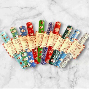 Christmas Favor- Slap Bracelet With Personalized Tag- Classroom ...