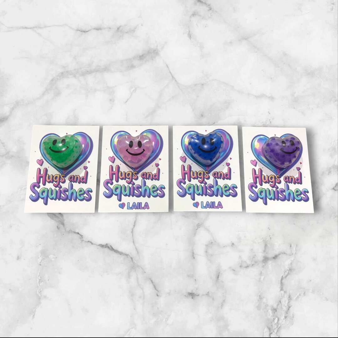 Hearts - Valentine's Hugs and Squishes - Squishy Fidget Toy Favors With ...