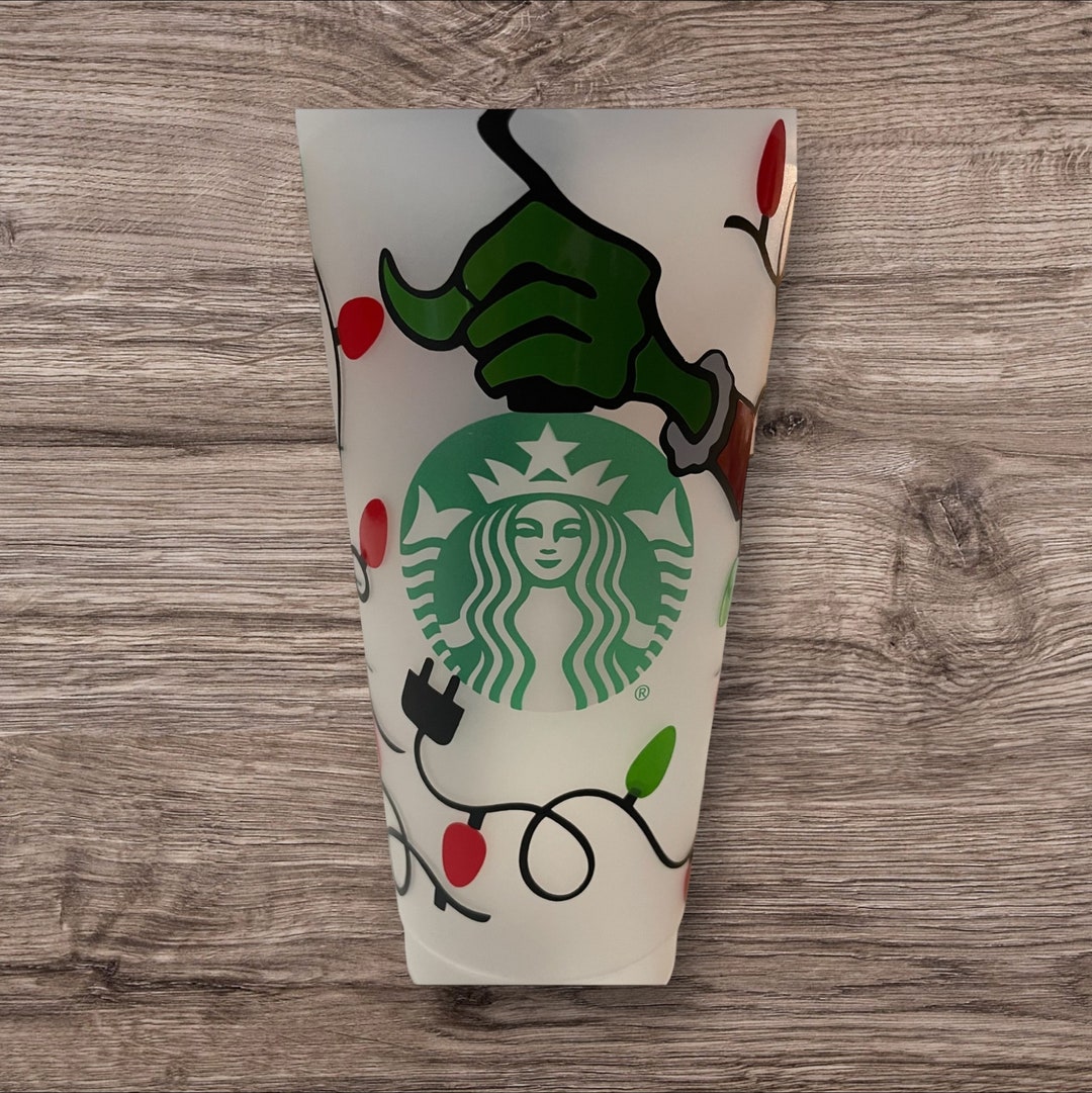Grumpy Green Man Stole Xmas christmas Lights Design 24 Oz Cold Cup - Etsy