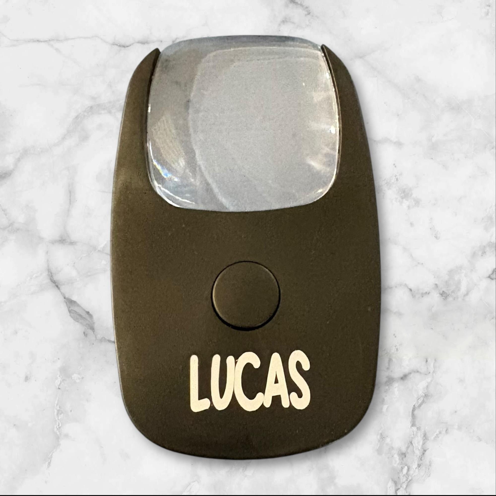 Personalized LED Magnifier: Pocket Travel Magnifying Glass With Light ...