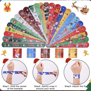 Christmas Favor- Slap Bracelet With Personalized Tag- Classroom ...