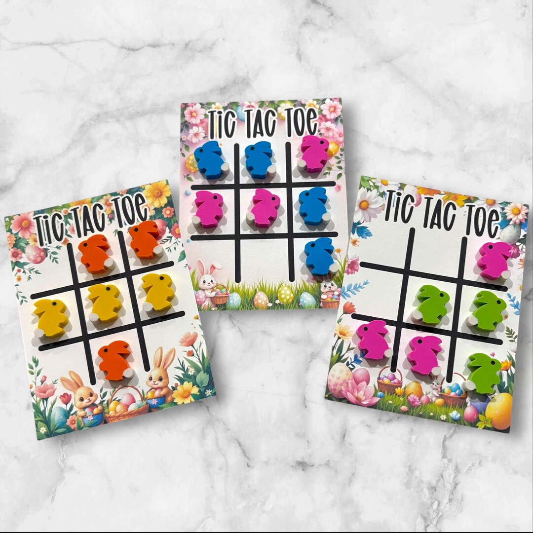 Easter Chick Tac Toe Games - Easter Favors, Goody Bag Fillers, Kids ...
