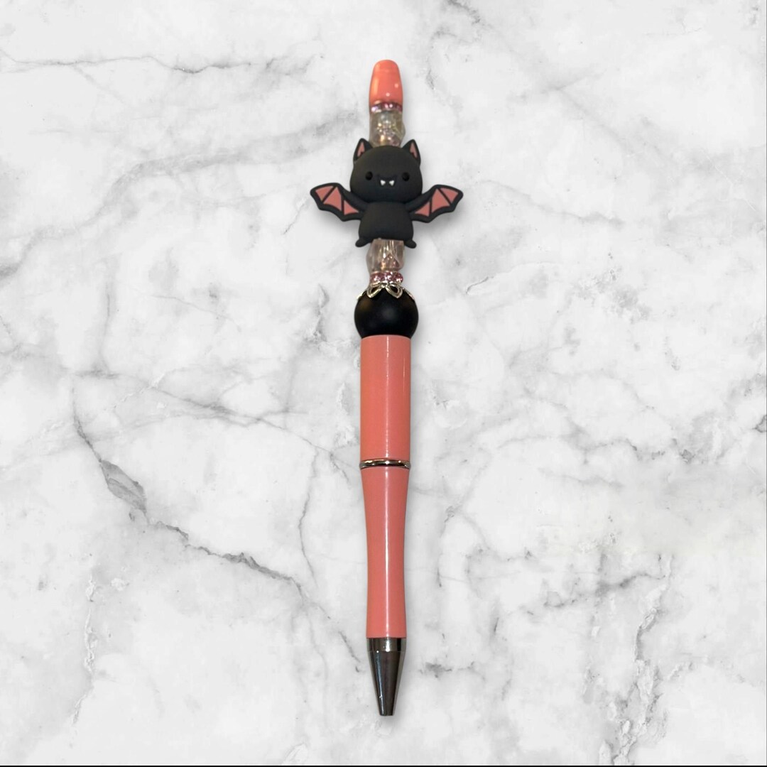 Bat Halloween Beaded Ballpoint Pens- Vampire Bat Edition - Etsy