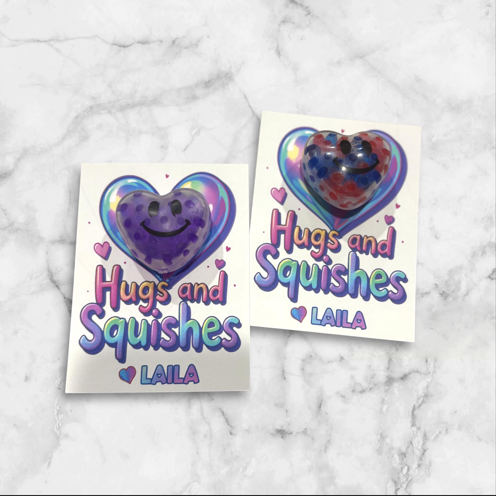 Hearts - Valentine's Hugs and Squishes - Squishy Fidget Toy Favors With ...