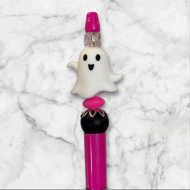 Spider or Ghost - Horror- Beaded Ballpoint Pens- Halloween, Purse Pens ...