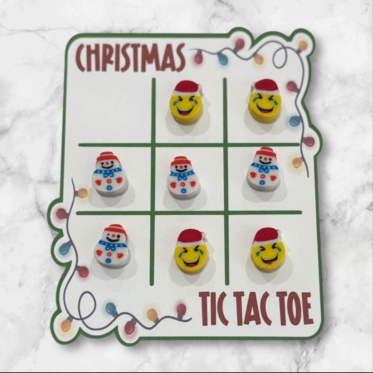 Christmas Tic Tac Toe Game – Mini Eraser Party Favors for Kids - Etsy