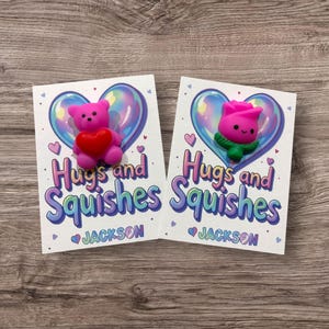 Valentine's Hugs and Squishes fidget Toys Favors, Mochi Squishy Toy and ...