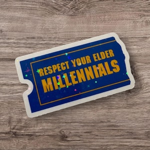 Video Store 90's Sticker, Funny Holographic - Nostalgic 90s Retro ...