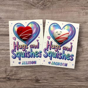 Valentine's Hugs and Squishes fidget Toys Favors, Mochi Squishy Toy and ...