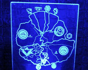 Marauders Map Lamp - Etsy