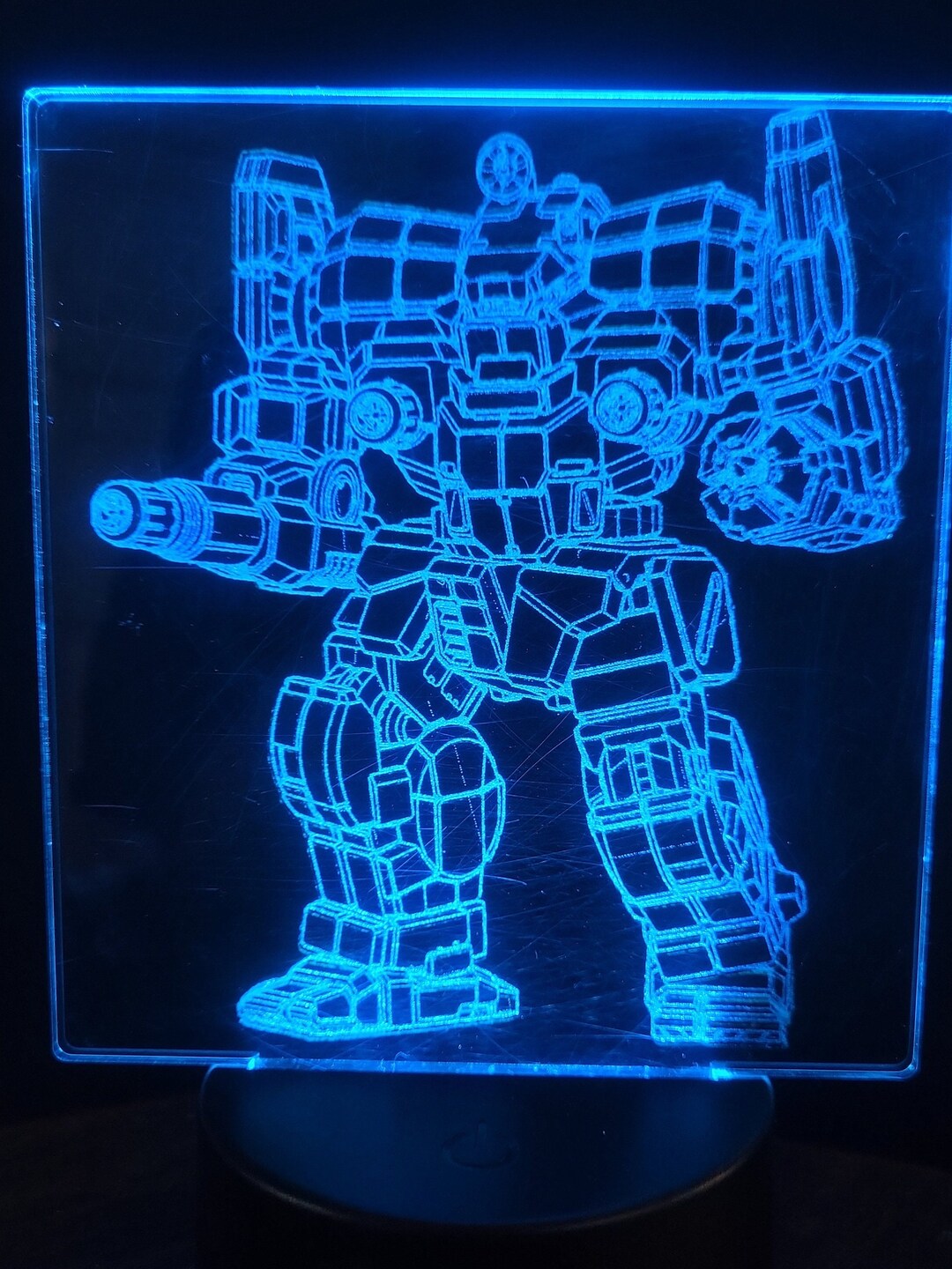 Custom L.E.D. Lamp Awesome Mech Battletech Mechwarrior - Etsy