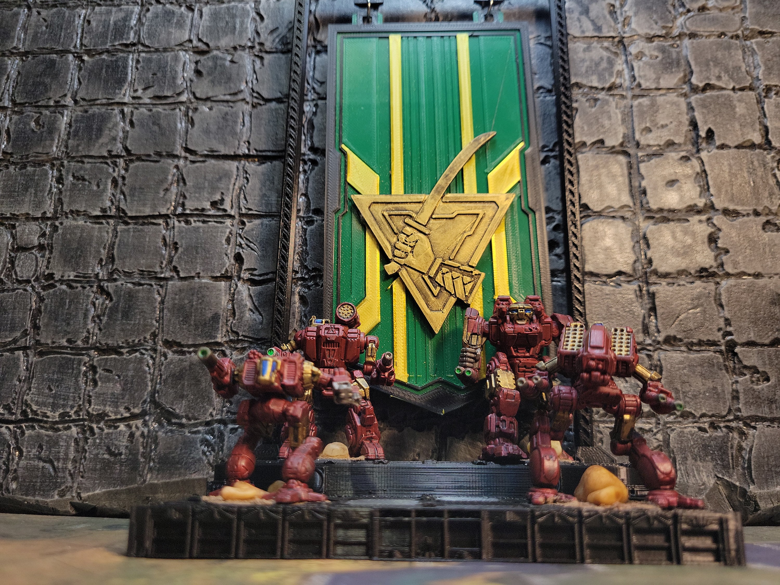 Battletech House Liao Standing Banner and Lance Display Stand. - Etsy