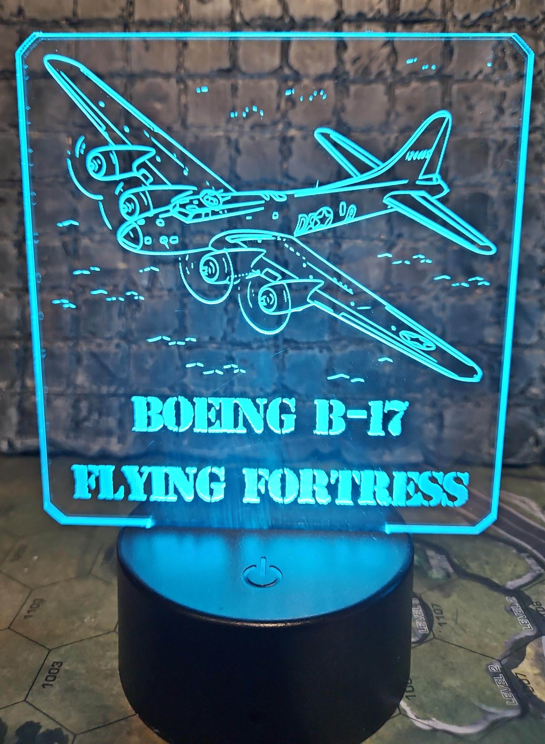 Custom LED Lamp - Boeing B-17 Flying Fortress - Etsy