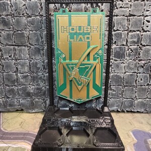 Battletech House Liao Standing Banner and Lance Display Stand. - Etsy