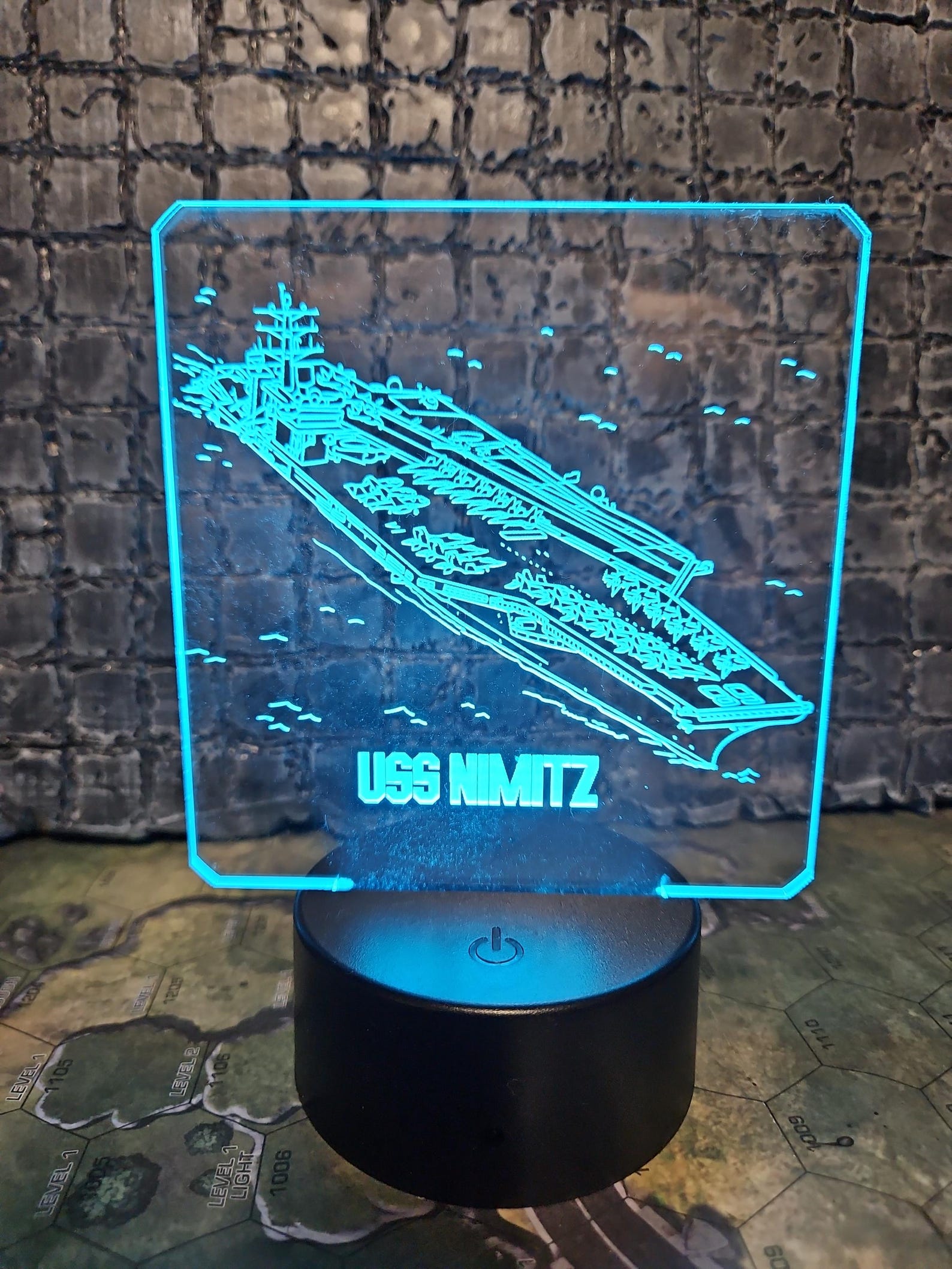 Custom LED Lamp - USS Nimitz Aircraft Carrier - Etsy