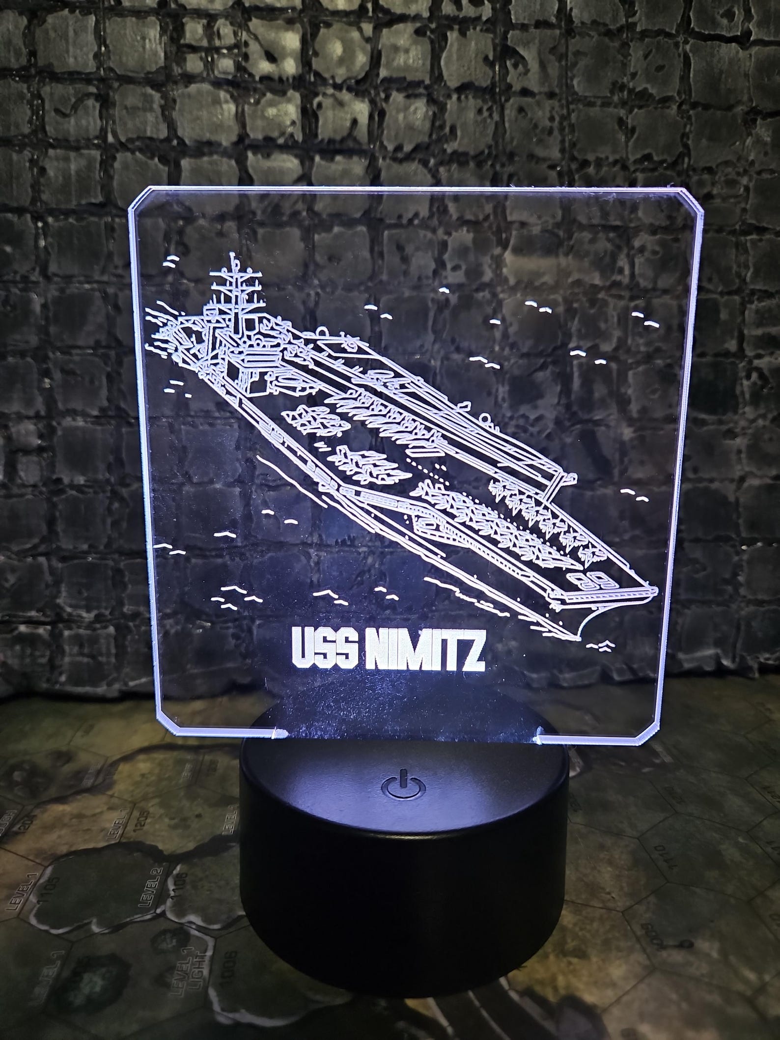 Custom LED Lamp - USS Nimitz Aircraft Carrier - Etsy