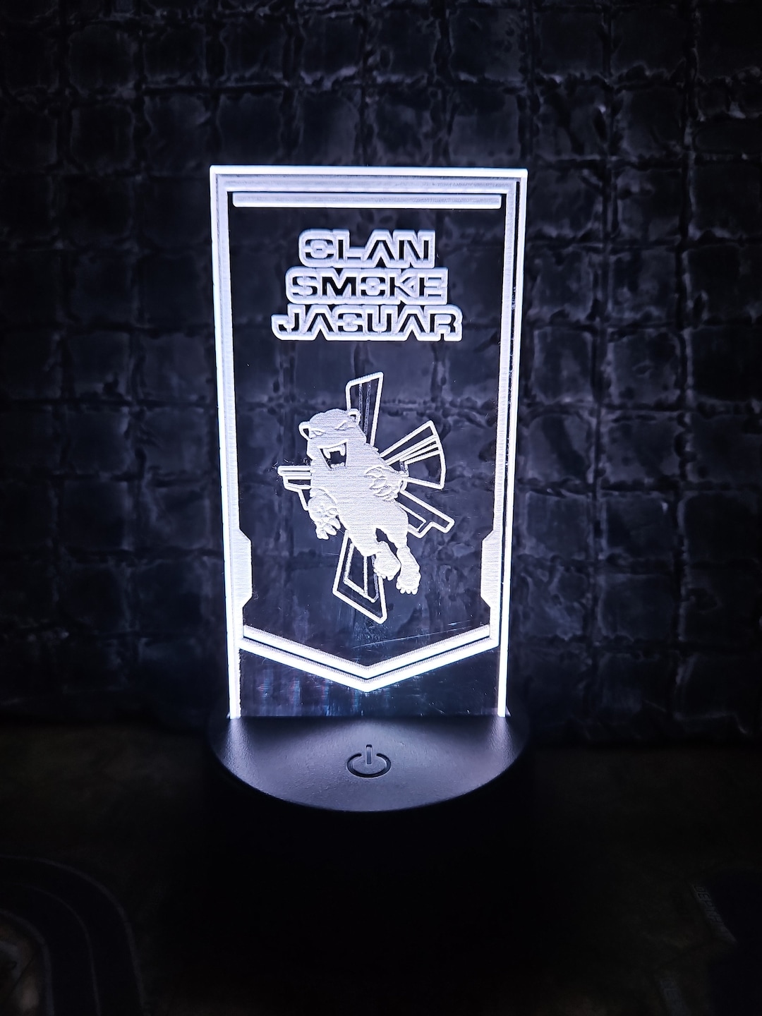 Custom LED Lamp Clan Smoke Jaguar Battletech Mechwarrior - Etsy