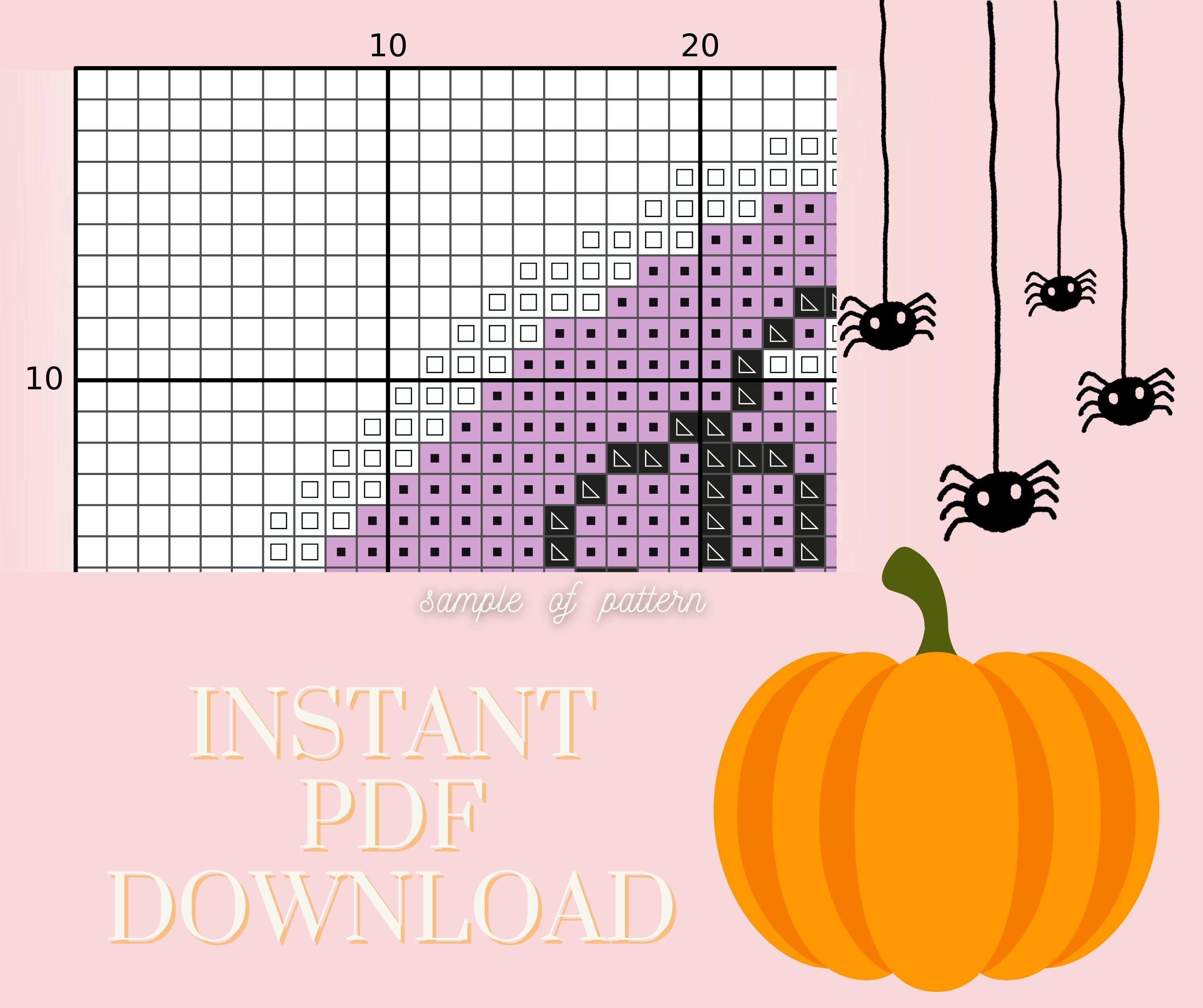Mini Halloween Cuties BUNDLE -- Cross Stitch Pattern Bundle (beginner ...