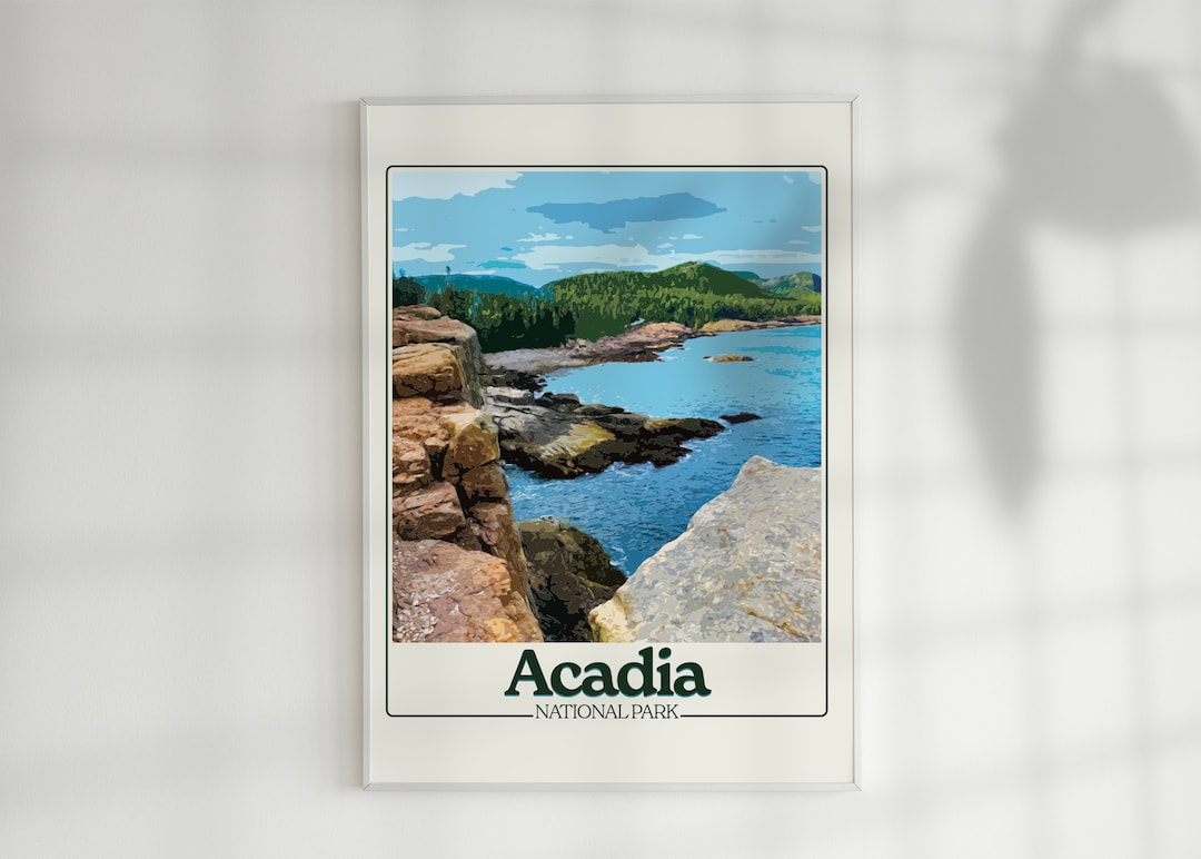 ACADIA National Park Poster - Etsy UK