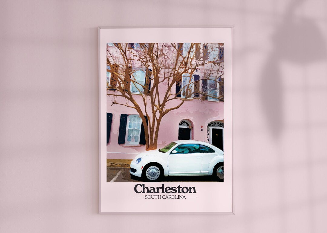CHARLESTON, SC South Carolina Poster + Wall Art - Etsy