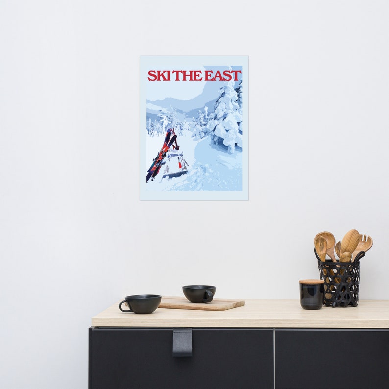 SKI THE EAST Poster/ Wall Art - Etsy