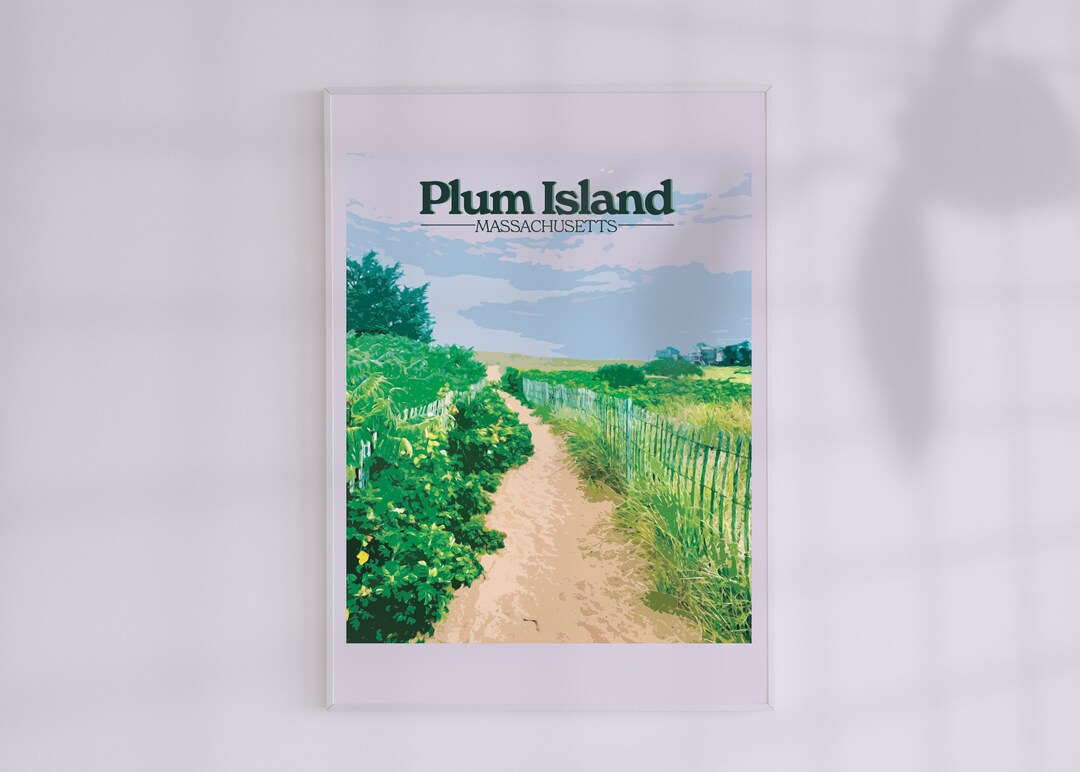 PLUM ISLAND Massachusetts Poster/wall Art - Etsy