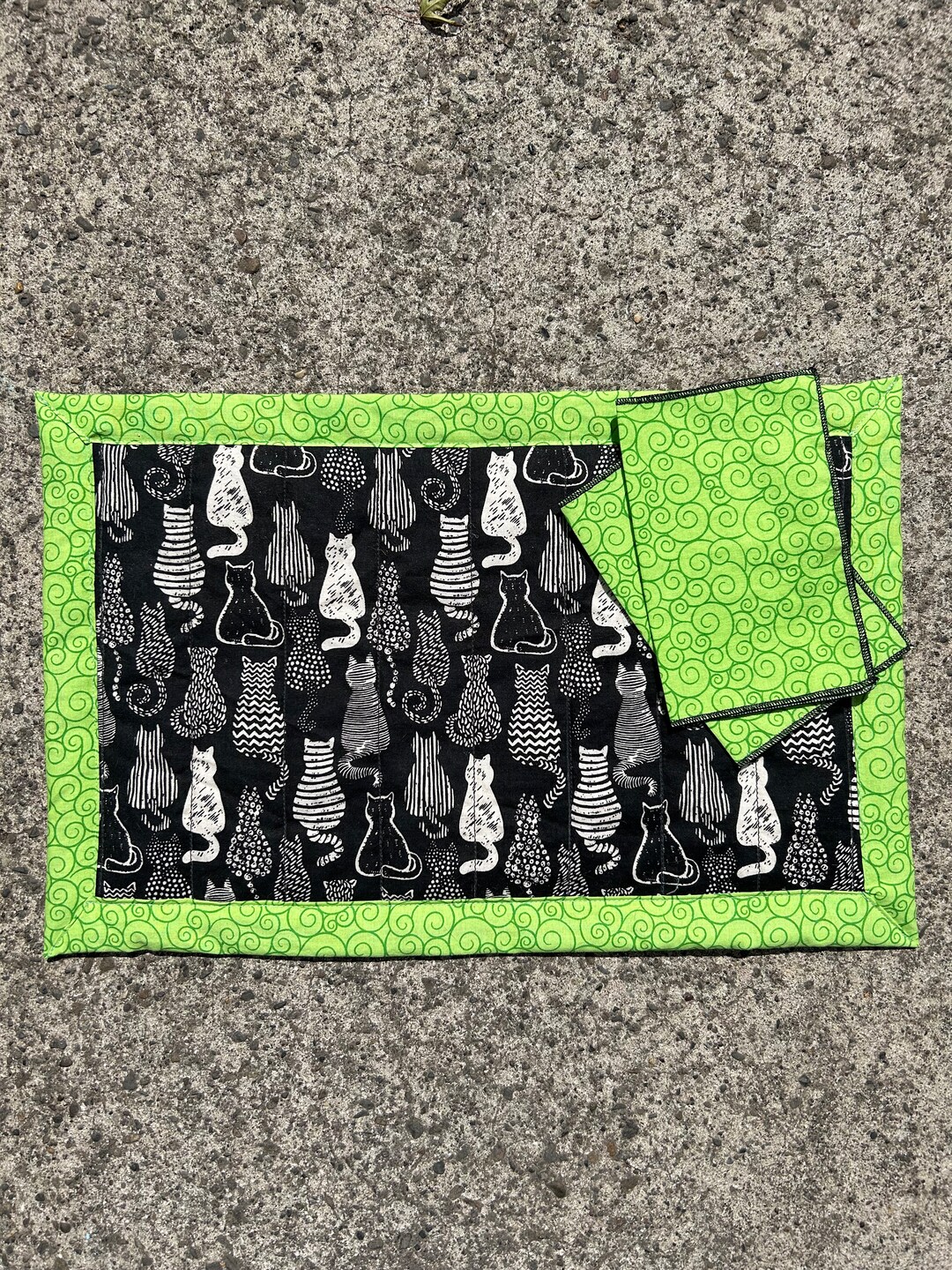 Kitty Stampede Green - Etsy