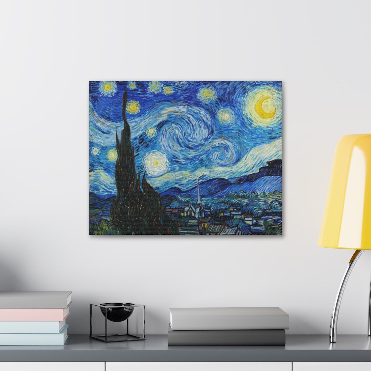 Vincent Van Gogh's the Starry Night 1889 Canvas Ready - Etsy