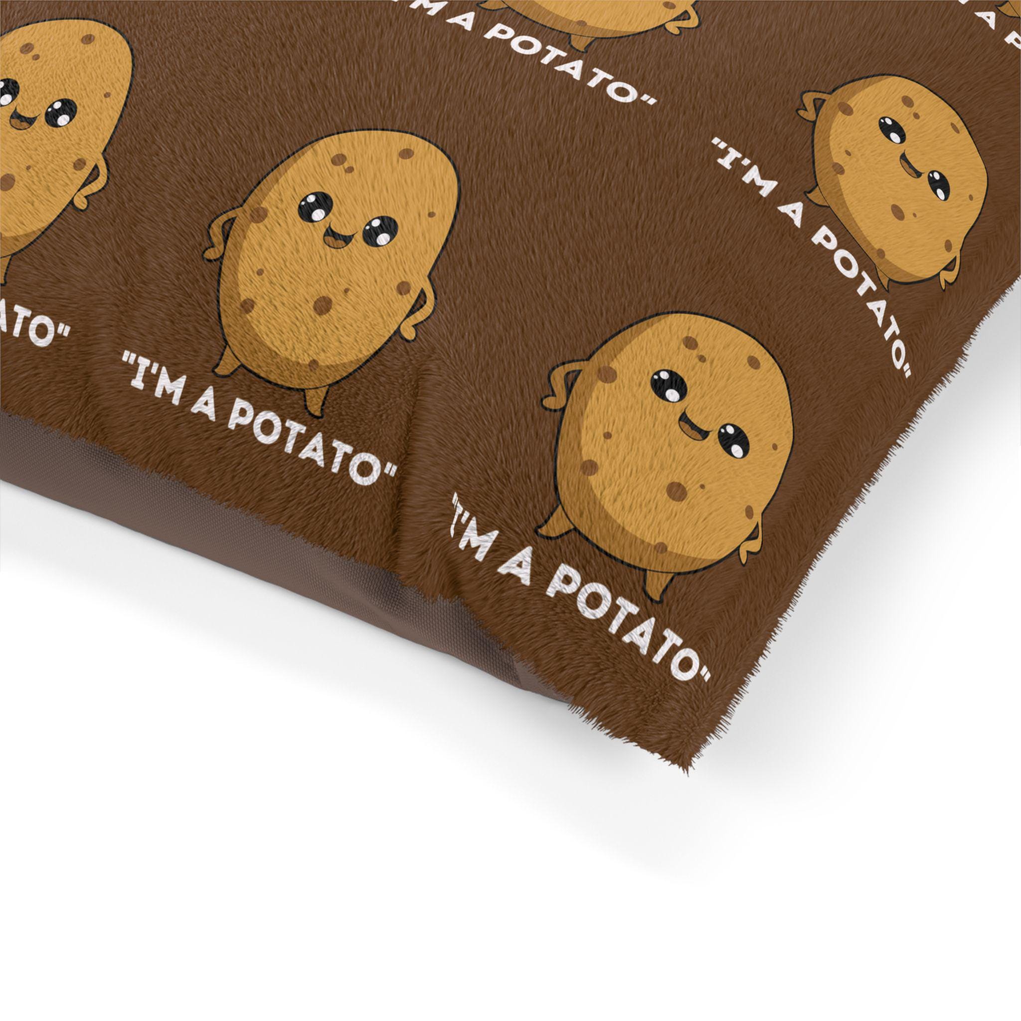 Adorable Dog Bed With I'm a Potato Design Cozy and Cute Pet Bed, Funny ...