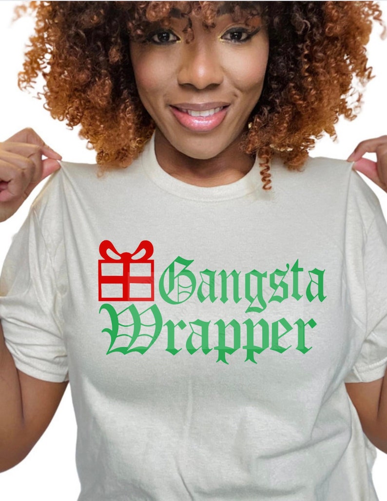 Gangsta Wrapper With Red Gift Box SVG, PNG, Clipart (digital File) - Etsy