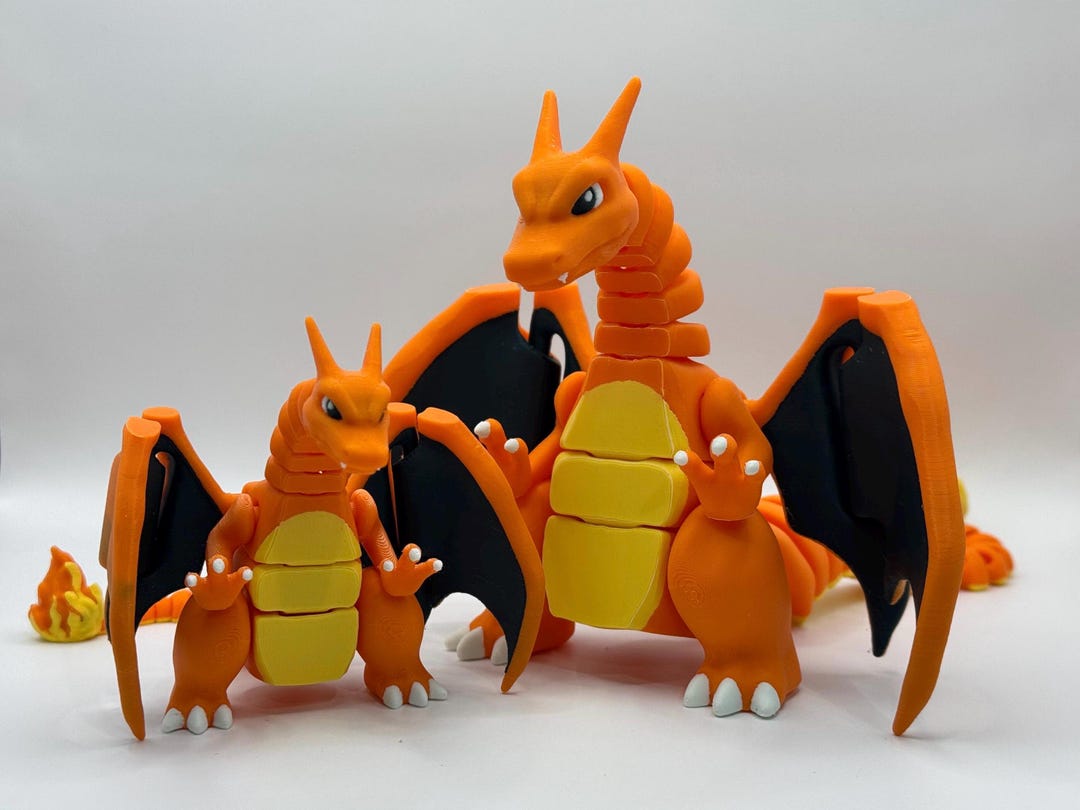 Flexi Articulating Charizard Figurine Flexi Pokemon Figure Fidget Toy Desk Friend Articulating ...