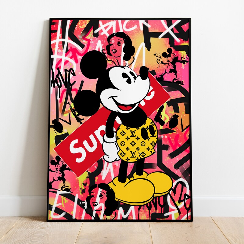 Mickey Mouse Graffiti - Etsy UK