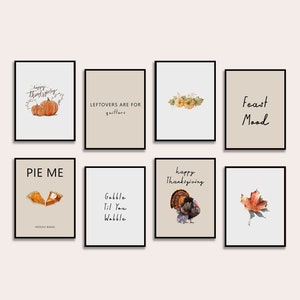 Thanksgiving Decor | 8 Thanksgiving Printables | MEGA Bundle Gallery ...