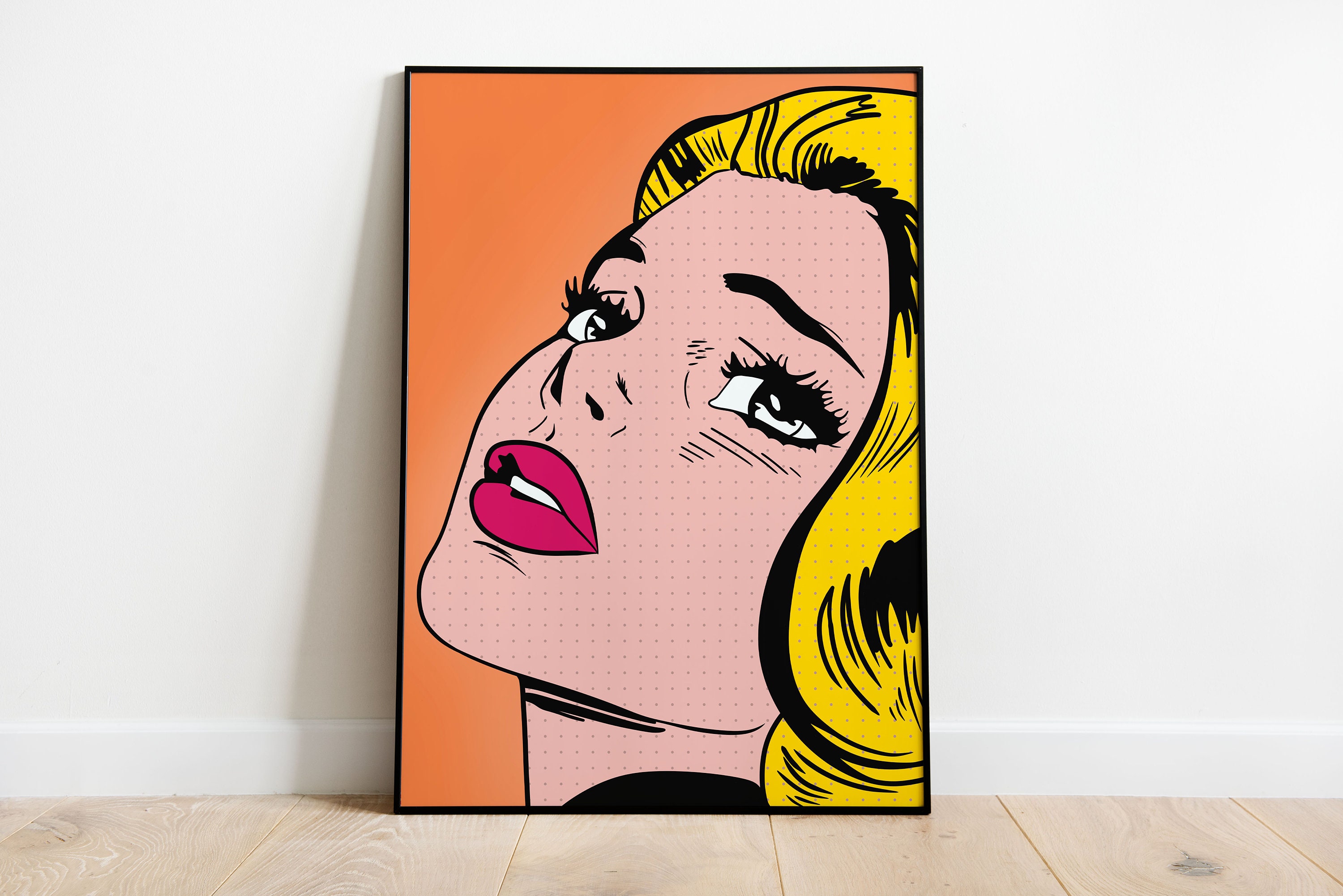 Retro Pop Art, Comic Book Portrait, Illustrations, Digital Download ...