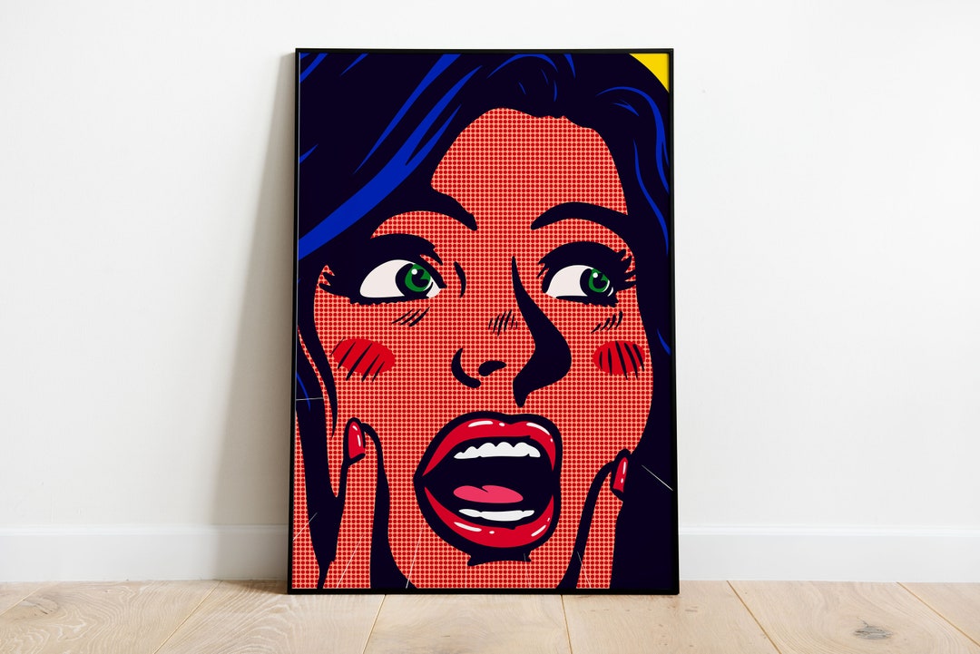 Retro Pop Art Comic Book Portrait Illustration (digital Download) - Etsy