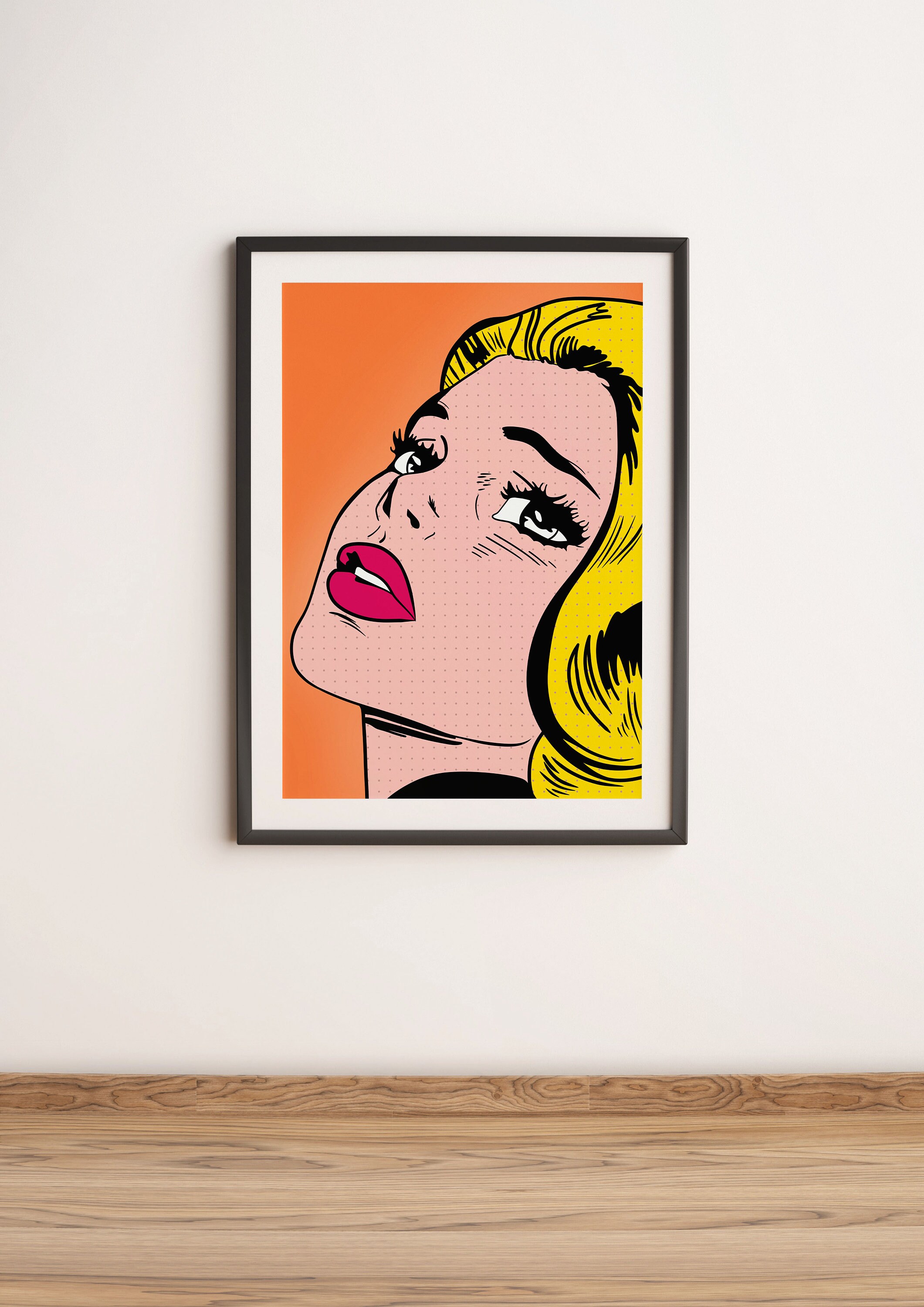 Retro Pop Art, Comic Book Portrait, Illustrations, Digital Download ...