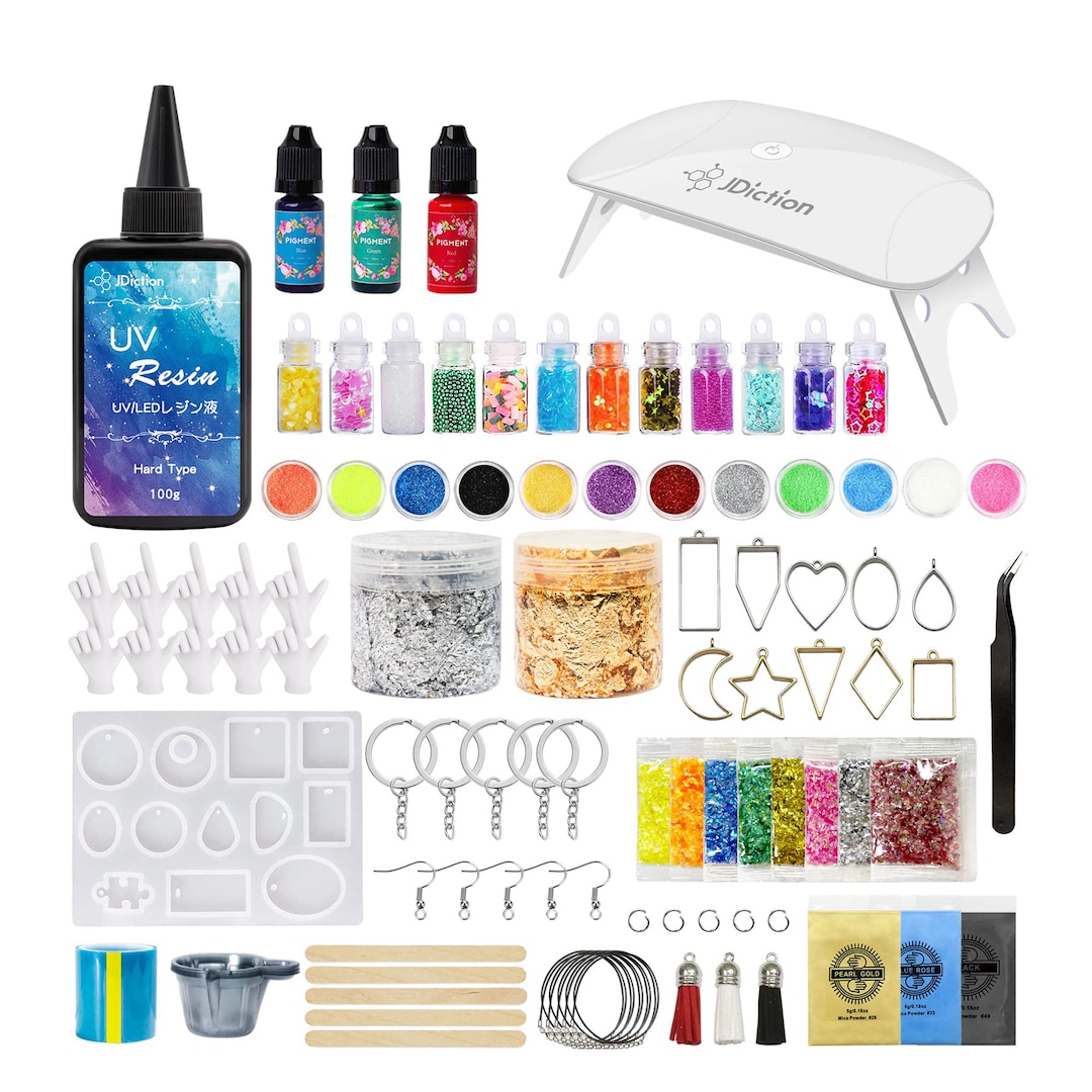 Jdiction UV Resin Kit With Light Super Crystal Clear Hard - Etsy