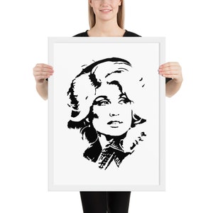 Framed Matte Dolly Parton Poster - Etsy