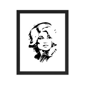 Framed Matte Dolly Parton Poster - Etsy