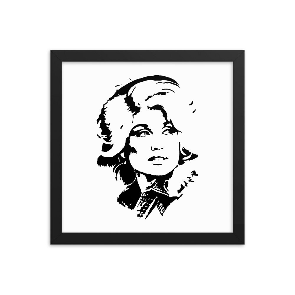 Framed Matte Dolly Parton Poster - Etsy