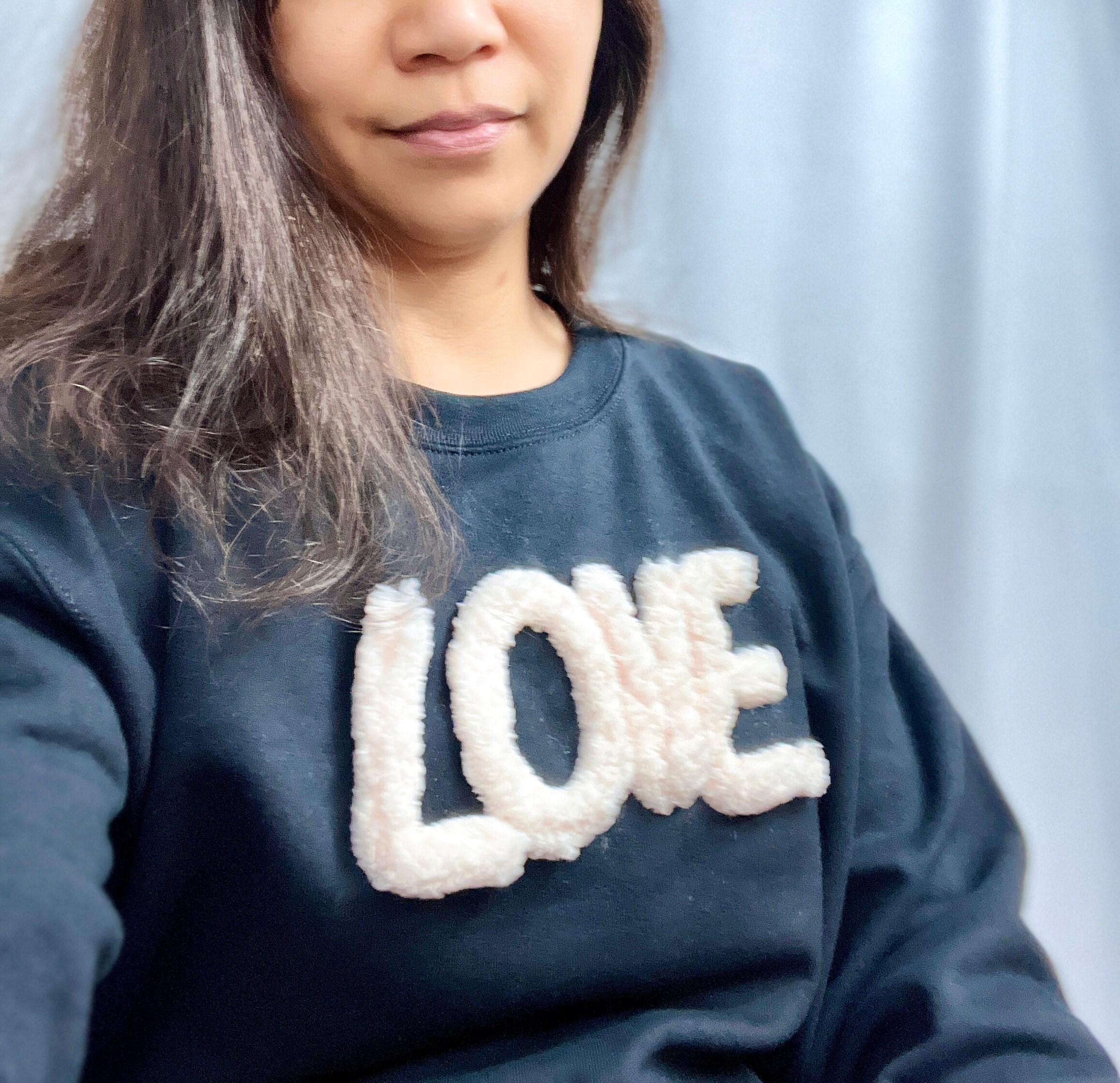 Embroidered Chenille Yarn Sweatshirt Gift for Her - Etsy