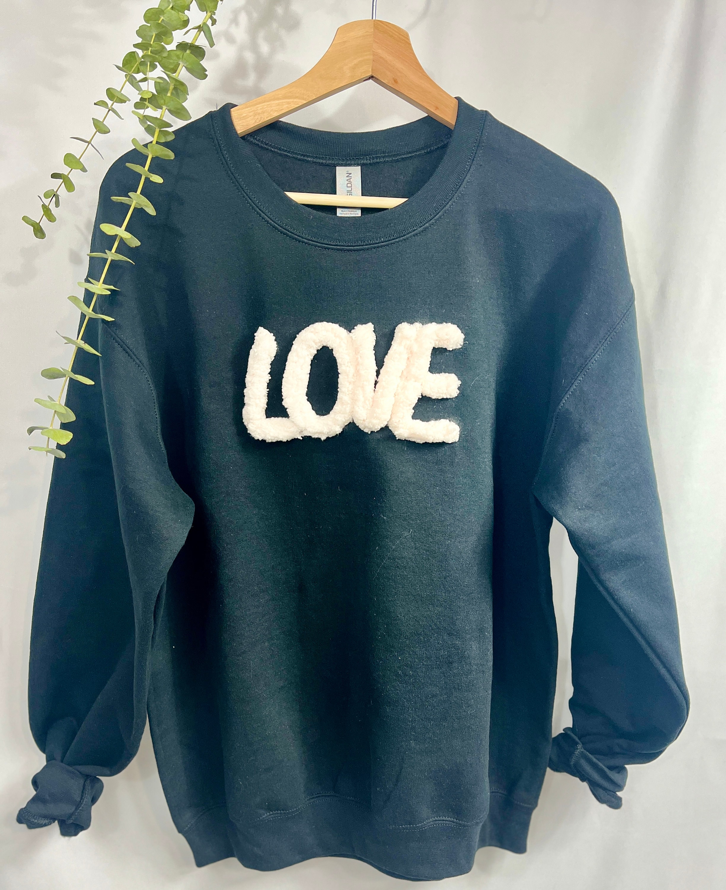 Embroidered Chenille Yarn Sweatshirt Gift for Her - Etsy