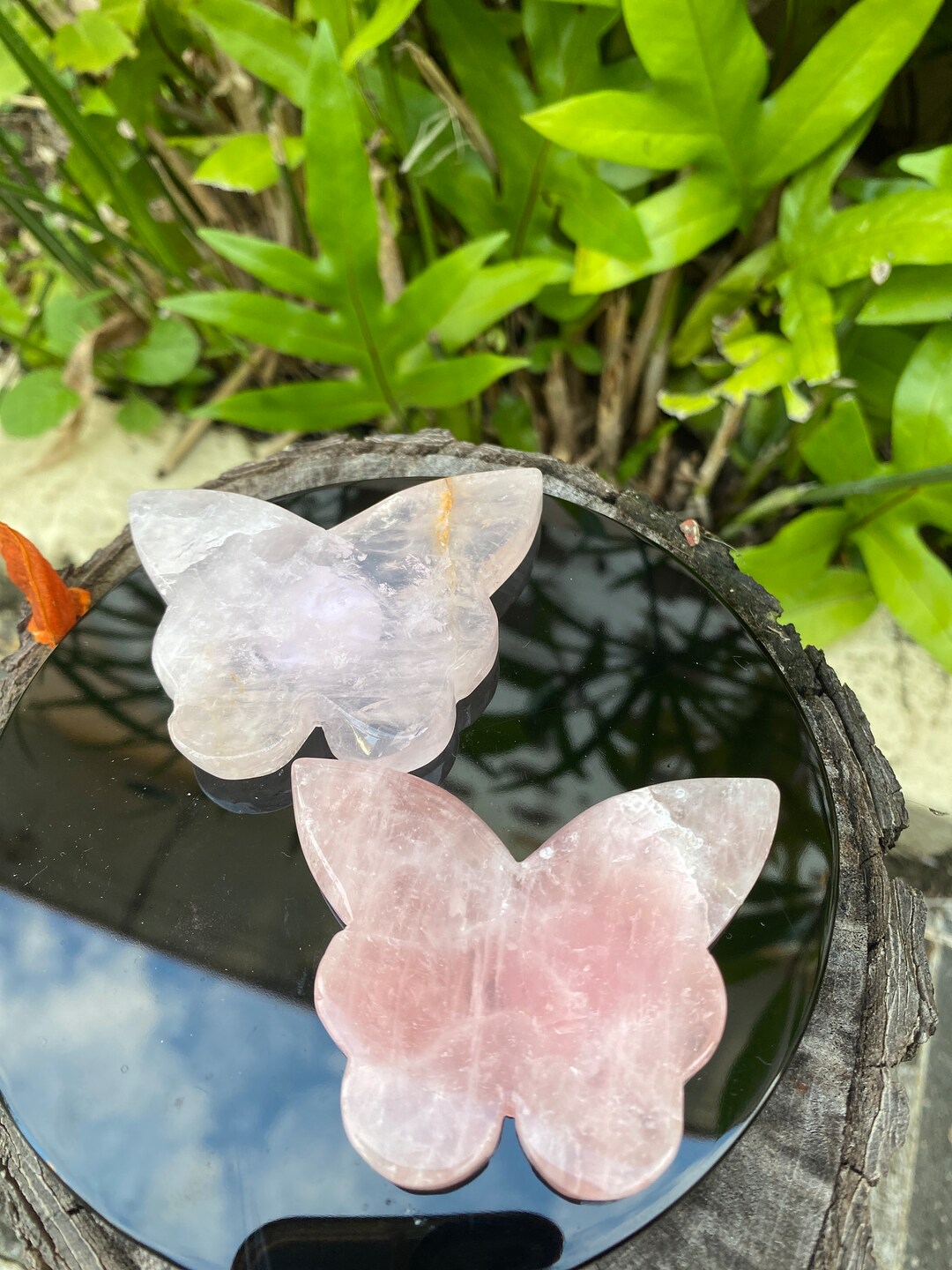 Rose Quartz Butterfly - Etsy