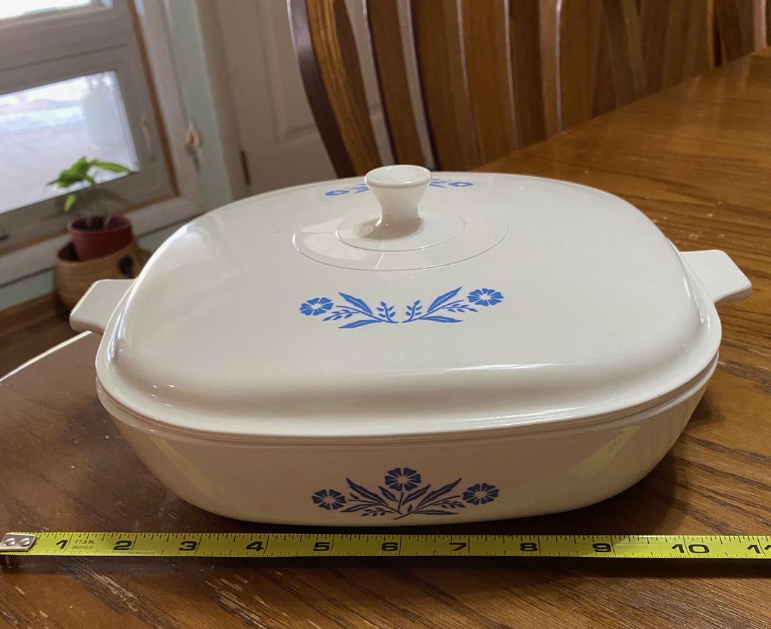Vintage 1958 Corningware Pyroceram 10” Square Lidded Casserole ...
